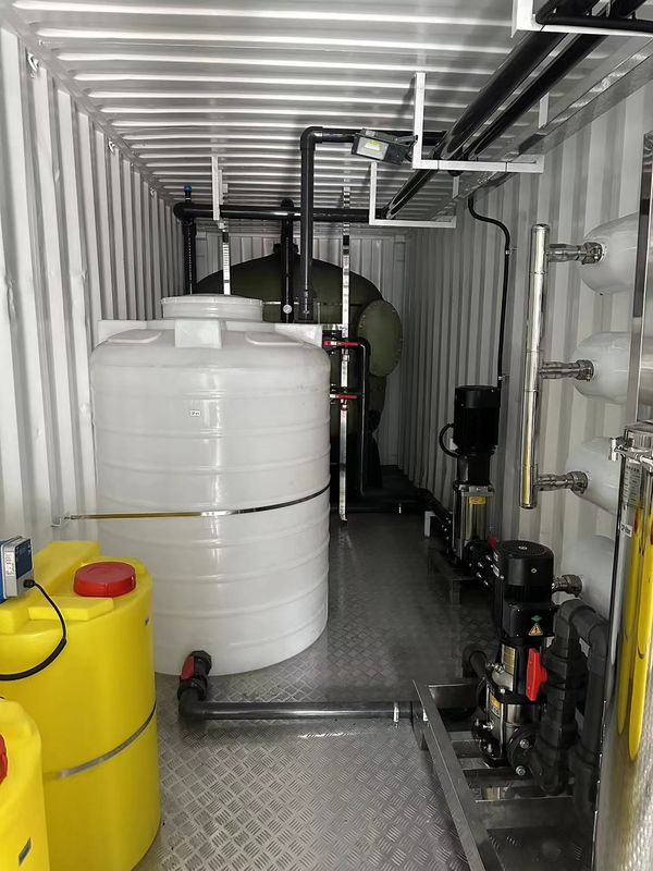 5-7 Stages Containerized RO System 38kw With Grundfos / CNP Pump