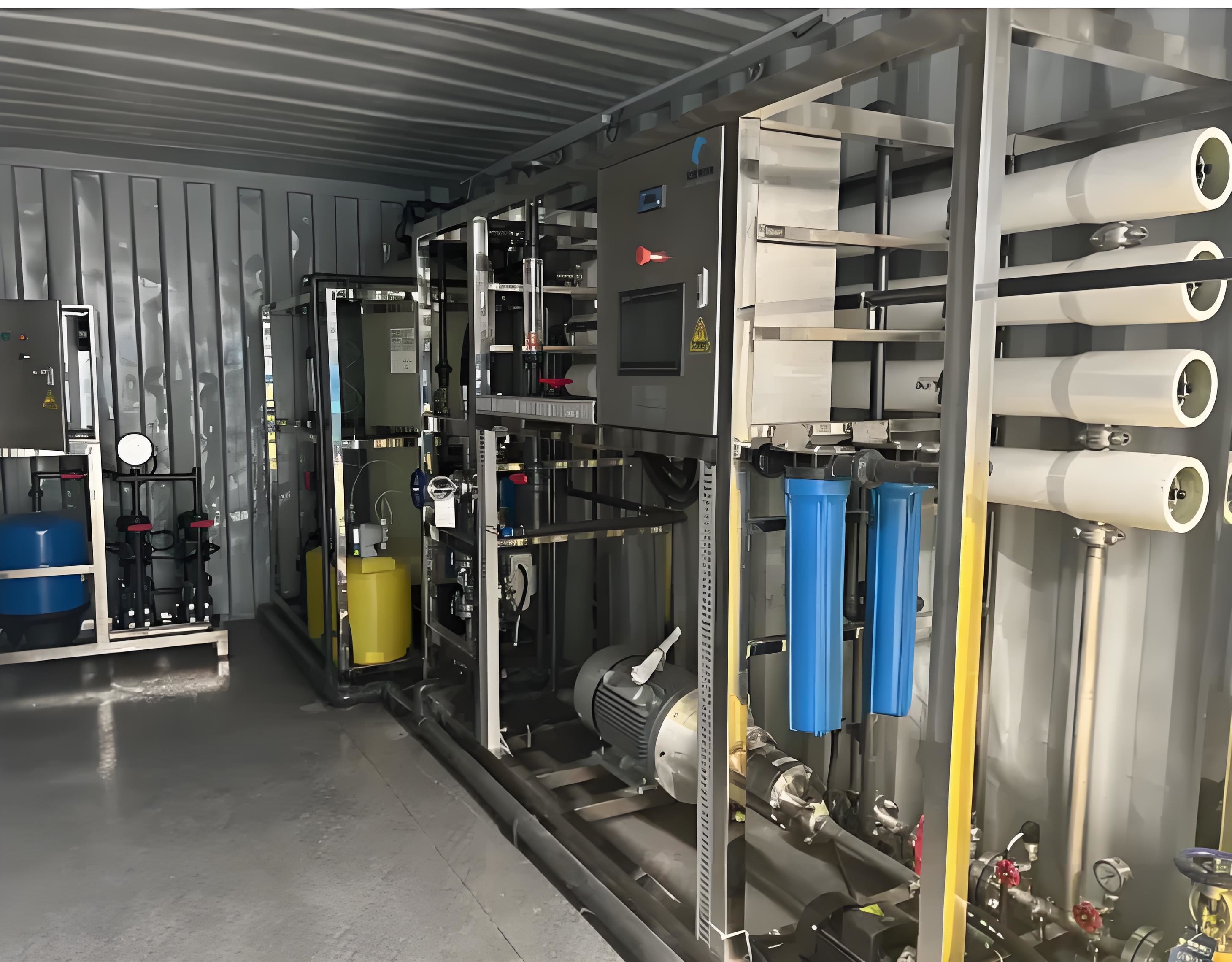 50-70% Recovery Rate Containerized RO System Powered By Grundfos / CNP Pump